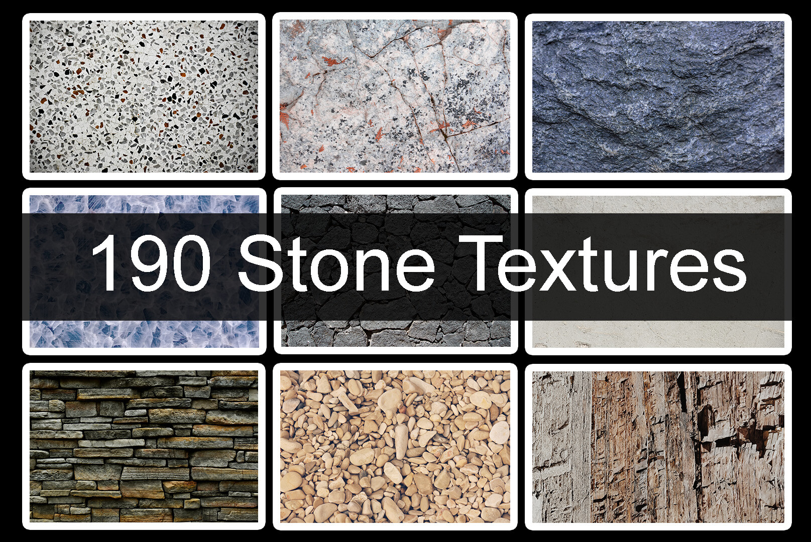 ArtStation - 190 stone textures vol 01 | Resources