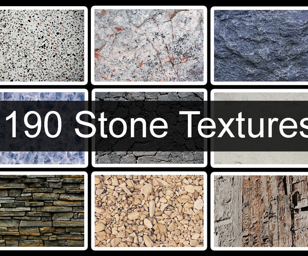 ArtStation - 190 stone textures vol 01 | Resources