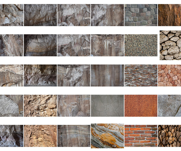 ArtStation - 190 stone textures vol 01 | Resources