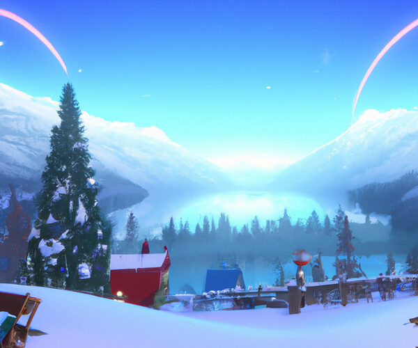 ArtStation - Virtual Reality (VR) View of a holiday-themed environment ...