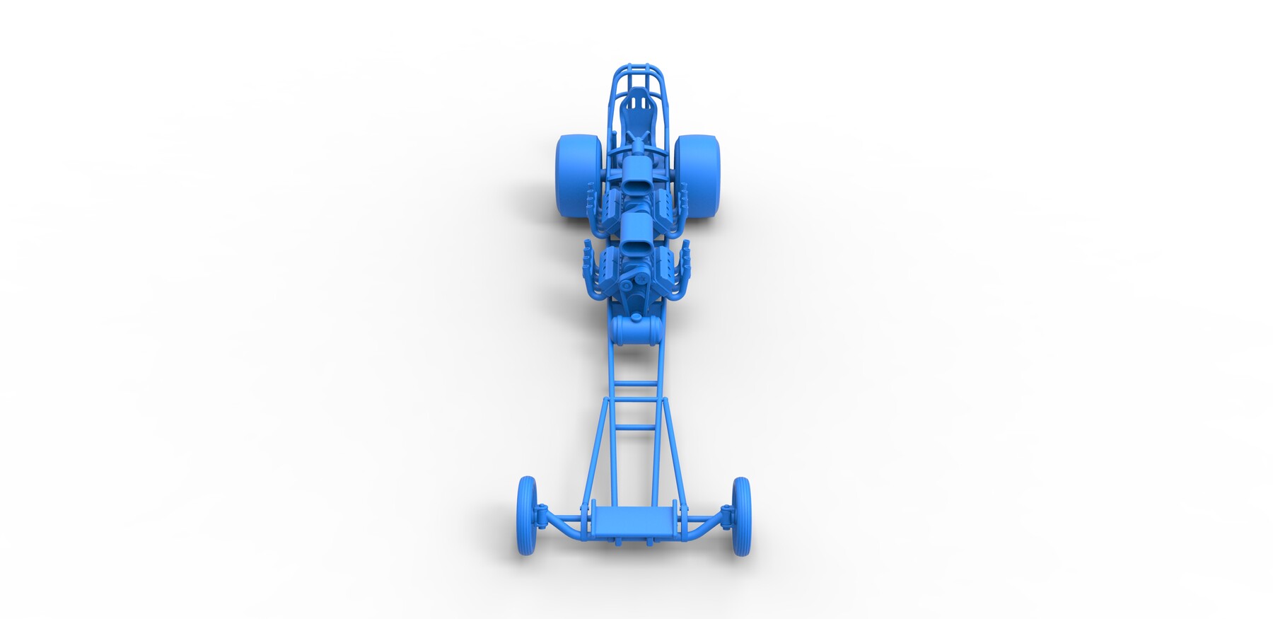 ArtStation - 3D printable Diecast Front engine dragster with 2 V8 Scale ...