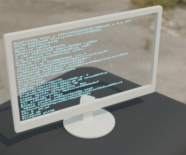 ArtStation - Terminal Output (Blender 3+, Procedural) | Game Assets