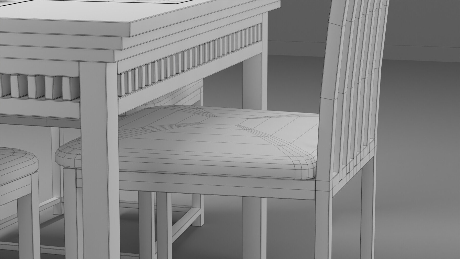 ArtStation - Dining Table 03 | Game Assets