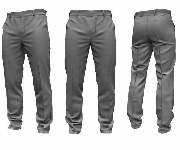 ArtStation - Classic Pants High Poly 3d model (ZTL/OBJ) | Game Assets