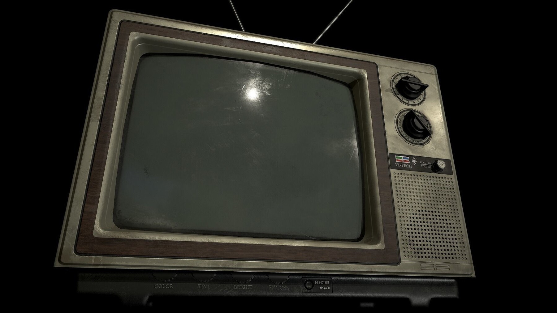 ArtStation - Vintage TV | Game Assets