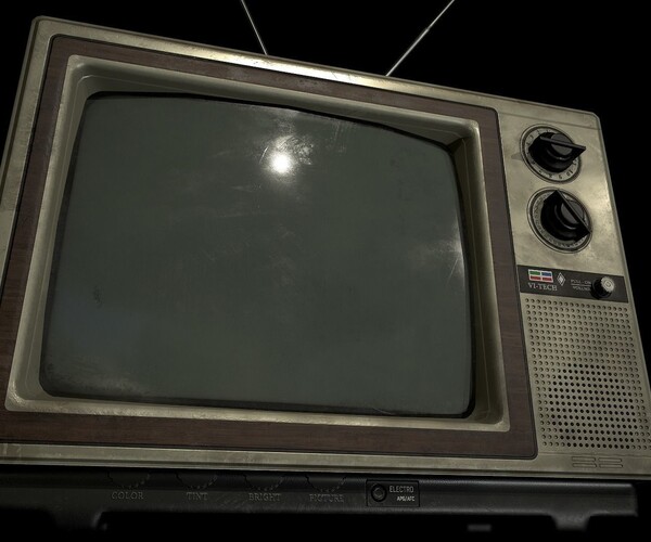 ArtStation - Vintage TV | Game Assets