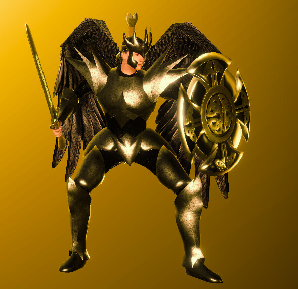 ArtStation - Animated Low Poly Angel Knight (TO UNITY) | Game Assets