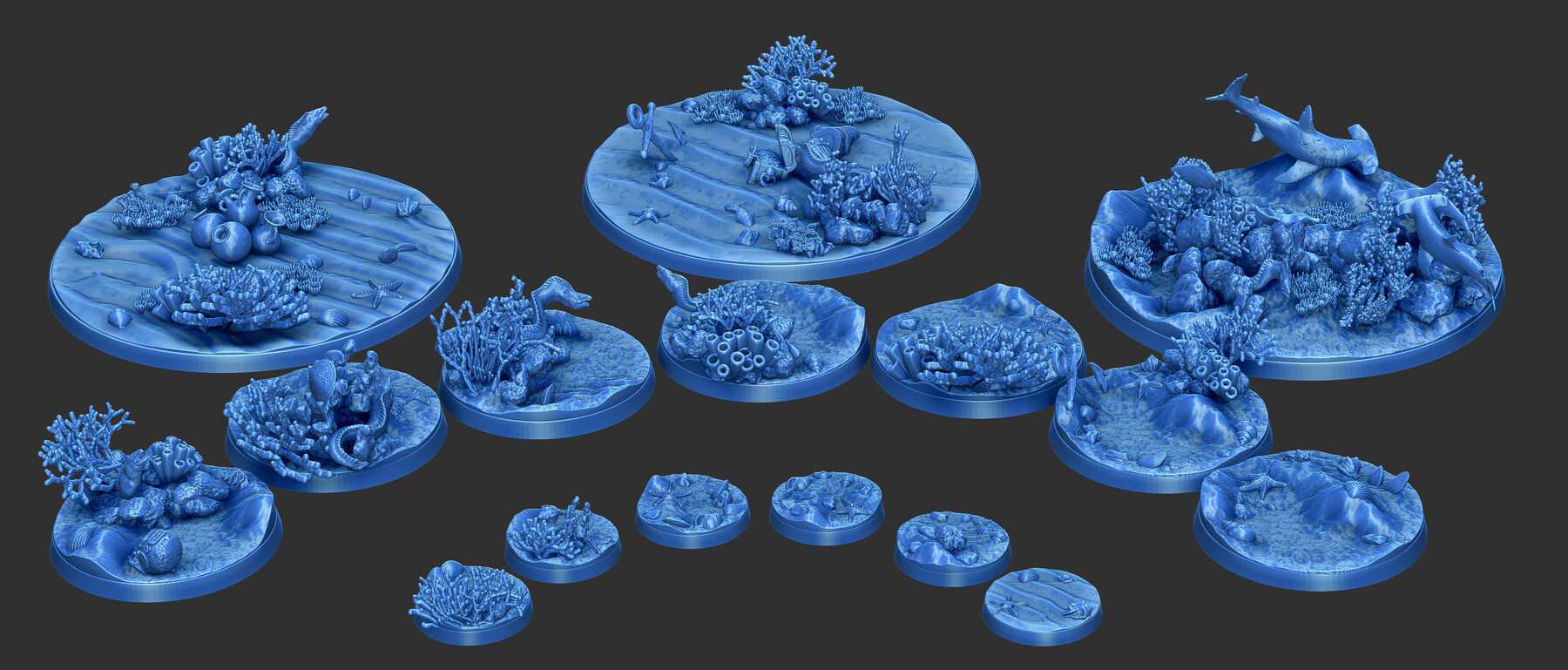 ArtStation - PACK 5 - 16 MINIATURE BASES 25mm, 50mm and 100mm 3D Print ...