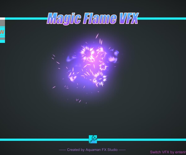 ArtStation - Unity Magic Flame VFX 2 Effect (Black Magic) | Game Assets