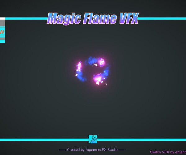 ArtStation - Unity Magic Flame VFX 2 Effect (Black Magic) | Game Assets