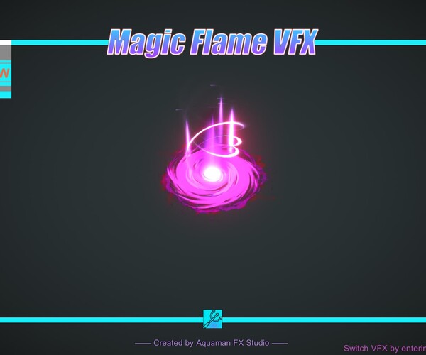 ArtStation - Unity Magic Flame VFX 2 Effect (Black Magic) | Game Assets