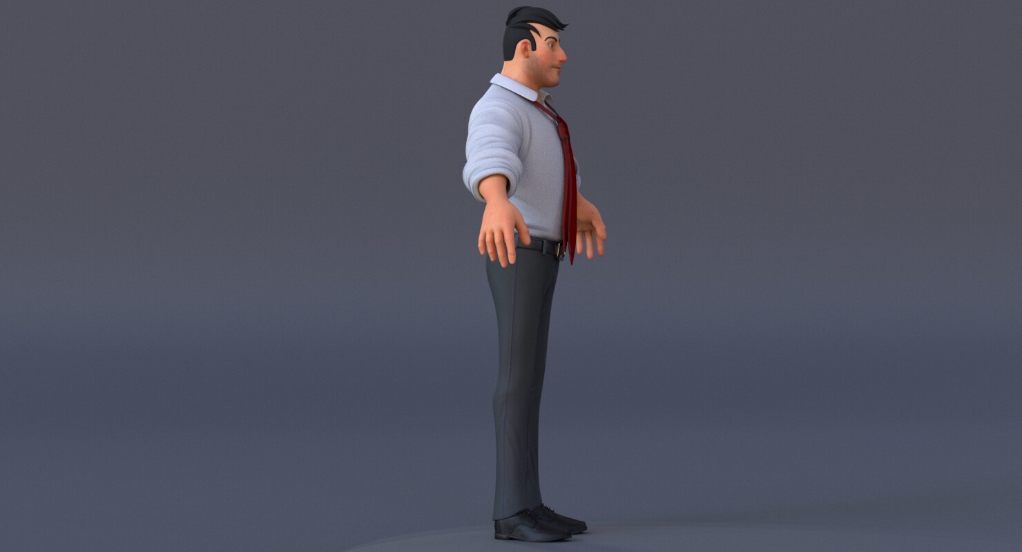 ArtStation - corporate man | Game Assets