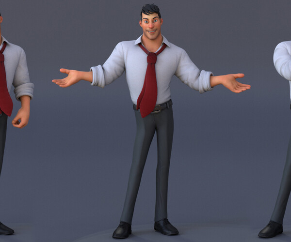 ArtStation - corporate man | Game Assets