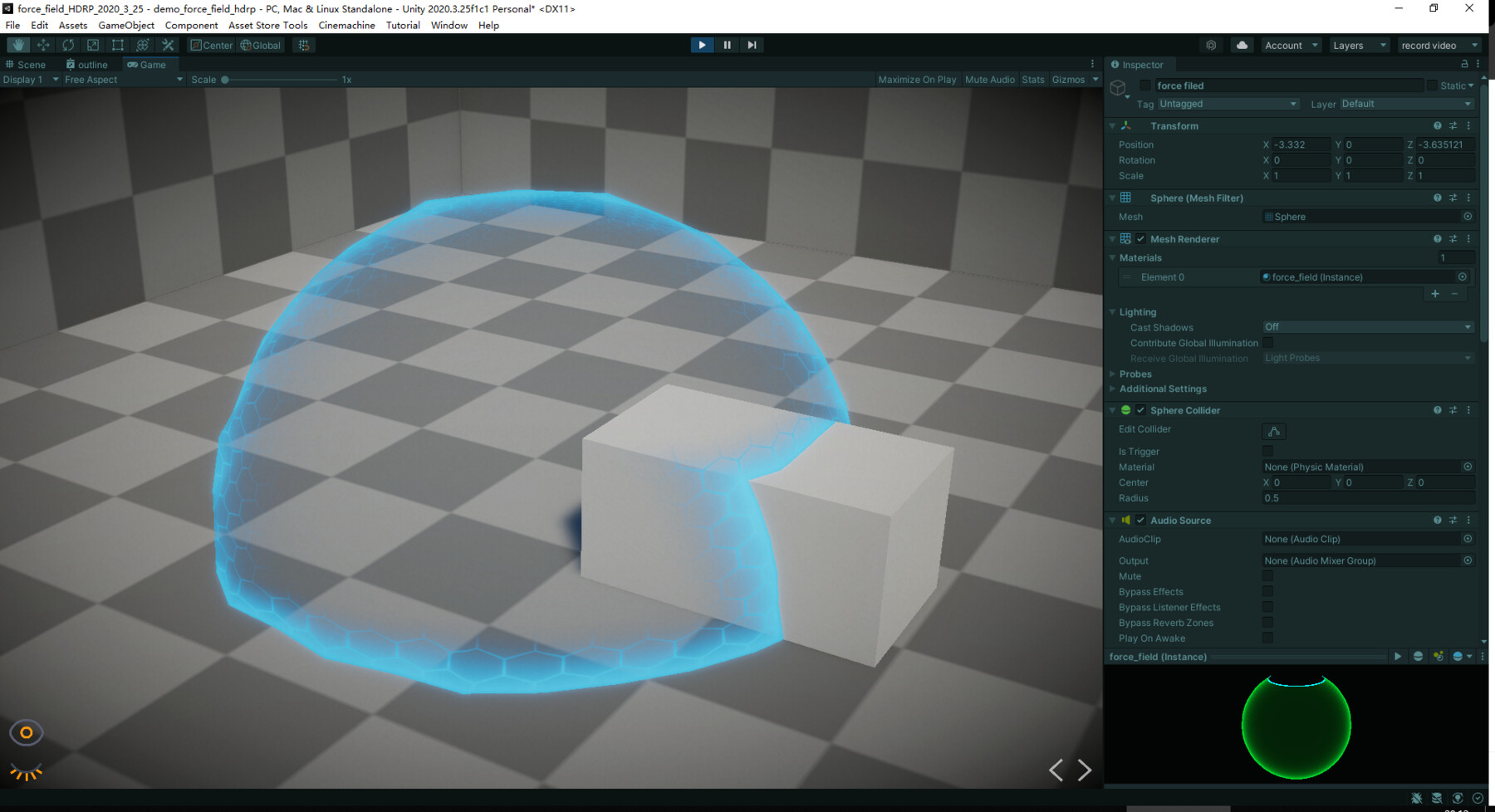 Artstation Unity Vfx Force Field Game Assets