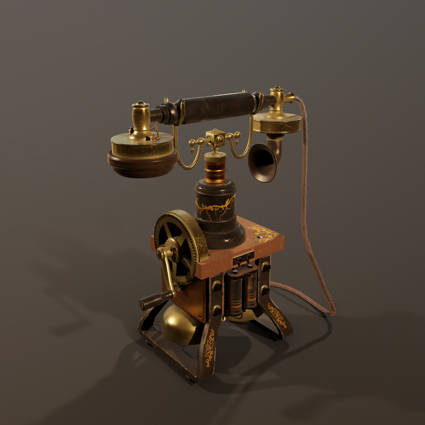 ArtStation - Retro phone PBR game ready mid poly 3D model | Game Assets
