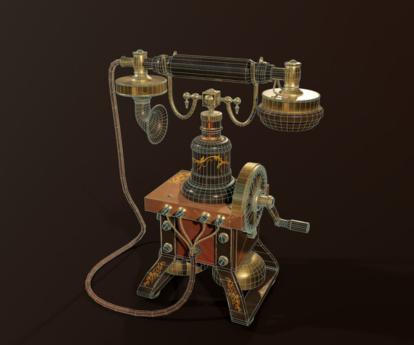 ArtStation - Retro phone PBR game ready mid poly 3D model | Game Assets