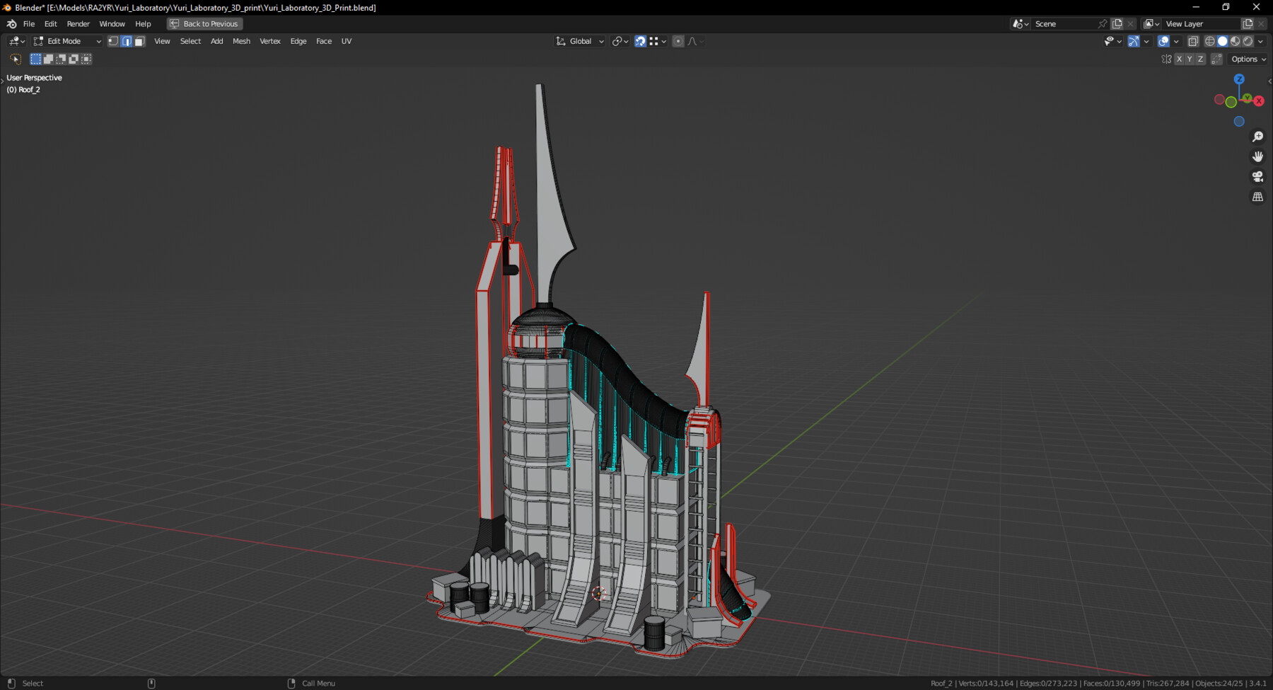 ArtStation - Red Alert 2. Yuri Laboratory for 3D printing. | Resources