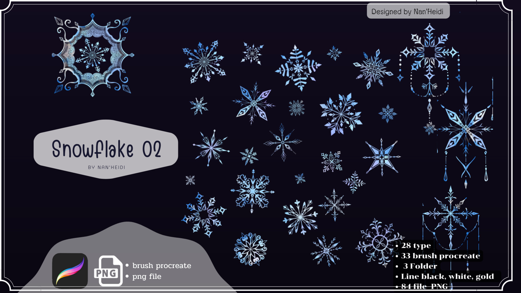ArtStation - 28 Snowflake 02 NHD | Artworks