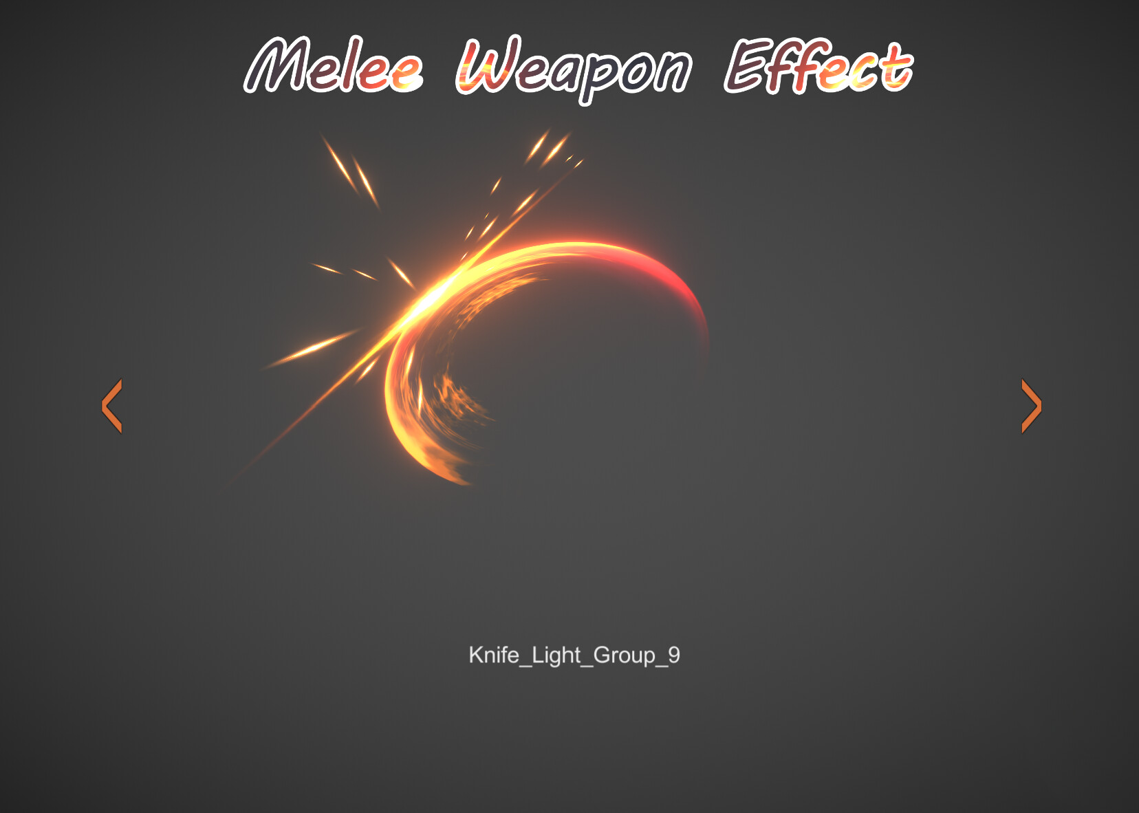 Artstation Unity Melee Weapon Visual Effects Game Assets