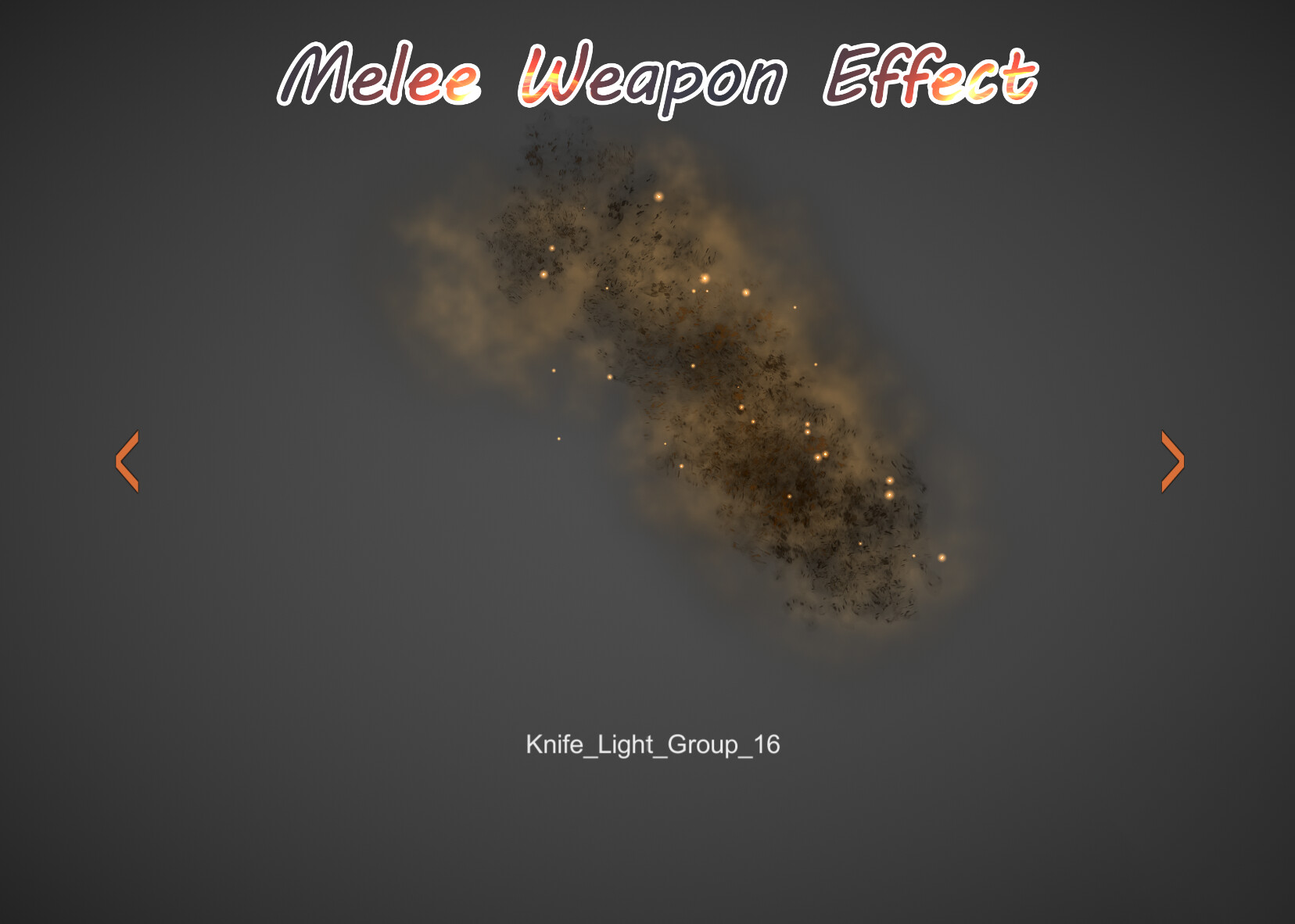 Artstation Unity Melee Weapon Visual Effects Game Assets