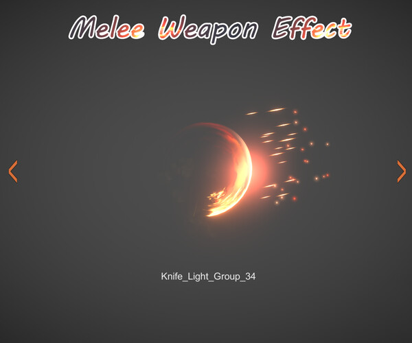 Artstation Unity Melee Weapon Visual Effects Game Assets