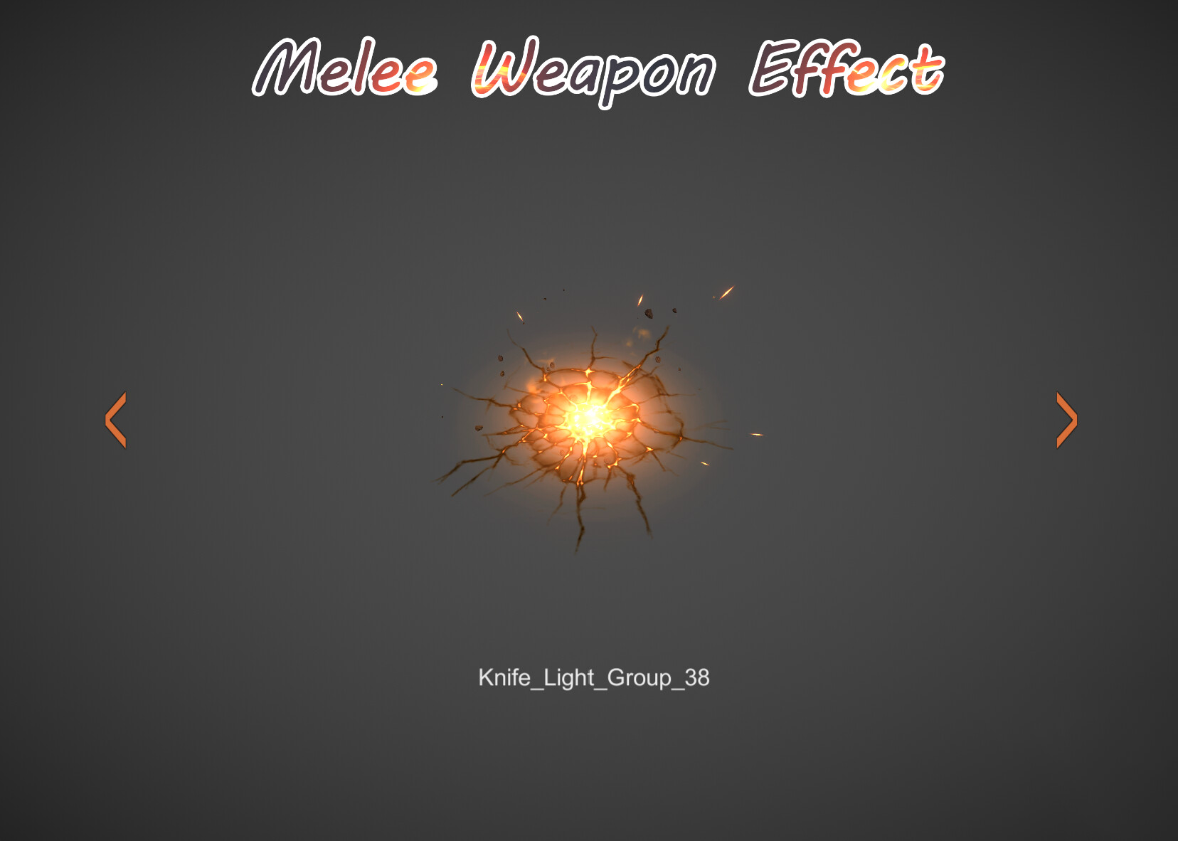 Artstation Unity Melee Weapon Visual Effects Game Assets
