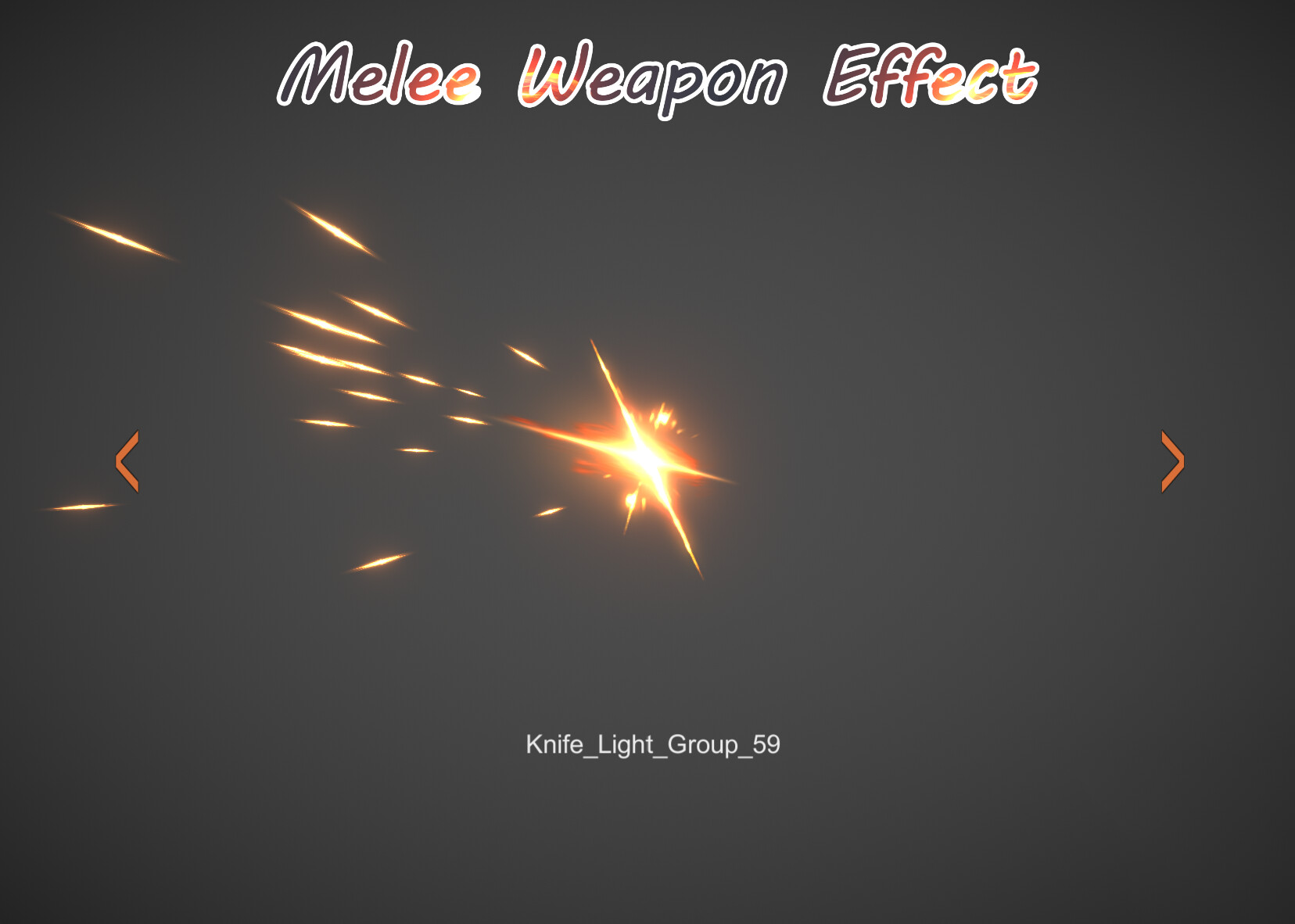 ArtStation - Unity Melee Weapon Visual Effects | Game Assets