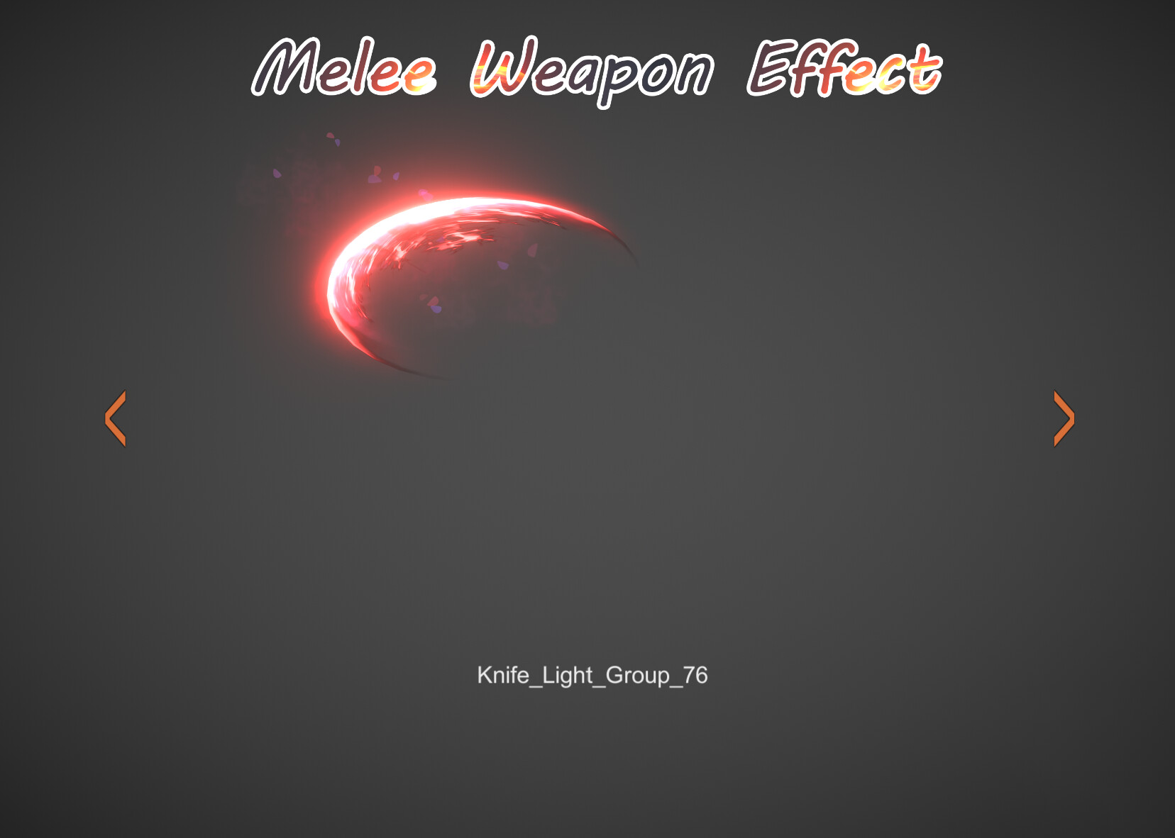 ArtStation - Unity Melee Weapon Visual Effects | Game Assets