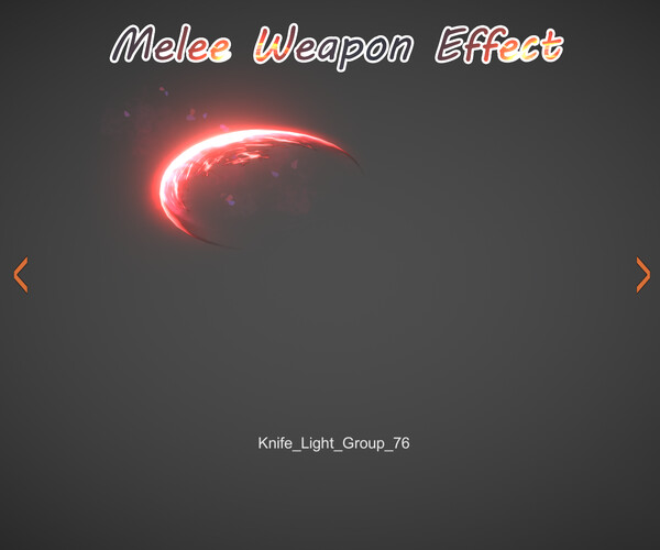 Artstation Unity Melee Weapon Visual Effects Game Assets