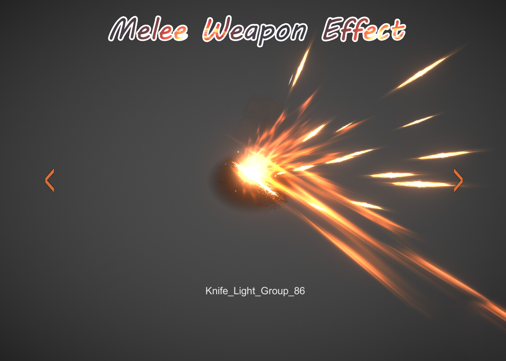 Artstation Unity Melee Weapon Visual Effects Game Assets