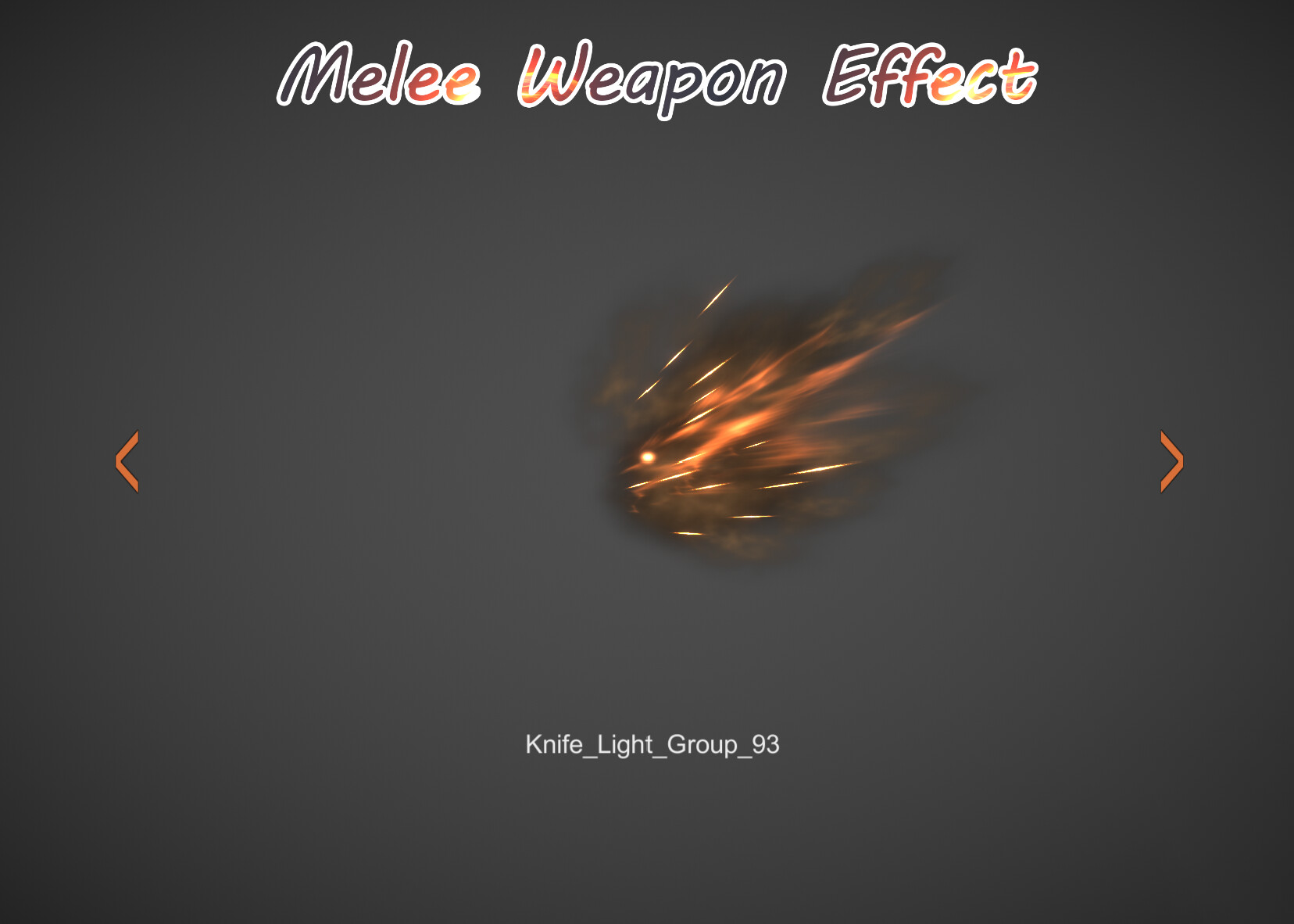 ArtStation - Unity Melee Weapon Visual Effects | Game Assets