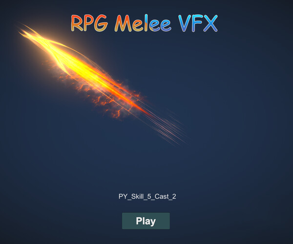 Artstation Unity Rpg Melee Vfx Visual Effects Game Assets