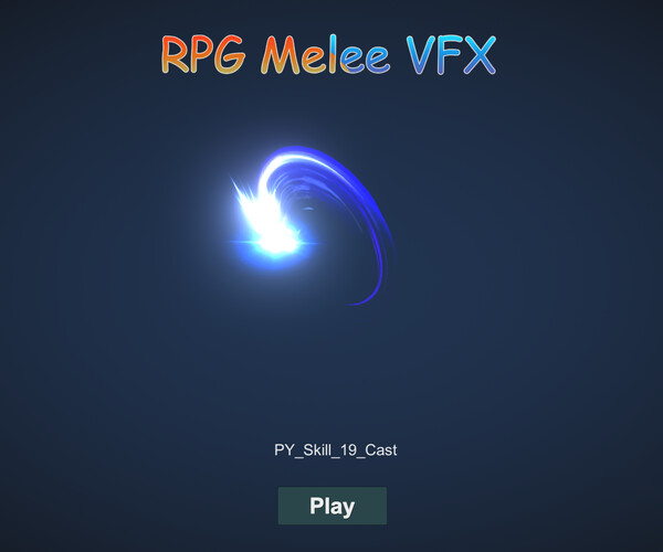 Artstation Unity Rpg Melee Vfx Visual Effects Game Assets