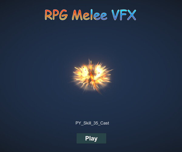 Artstation Unity Rpg Melee Vfx Visual Effects Game Assets