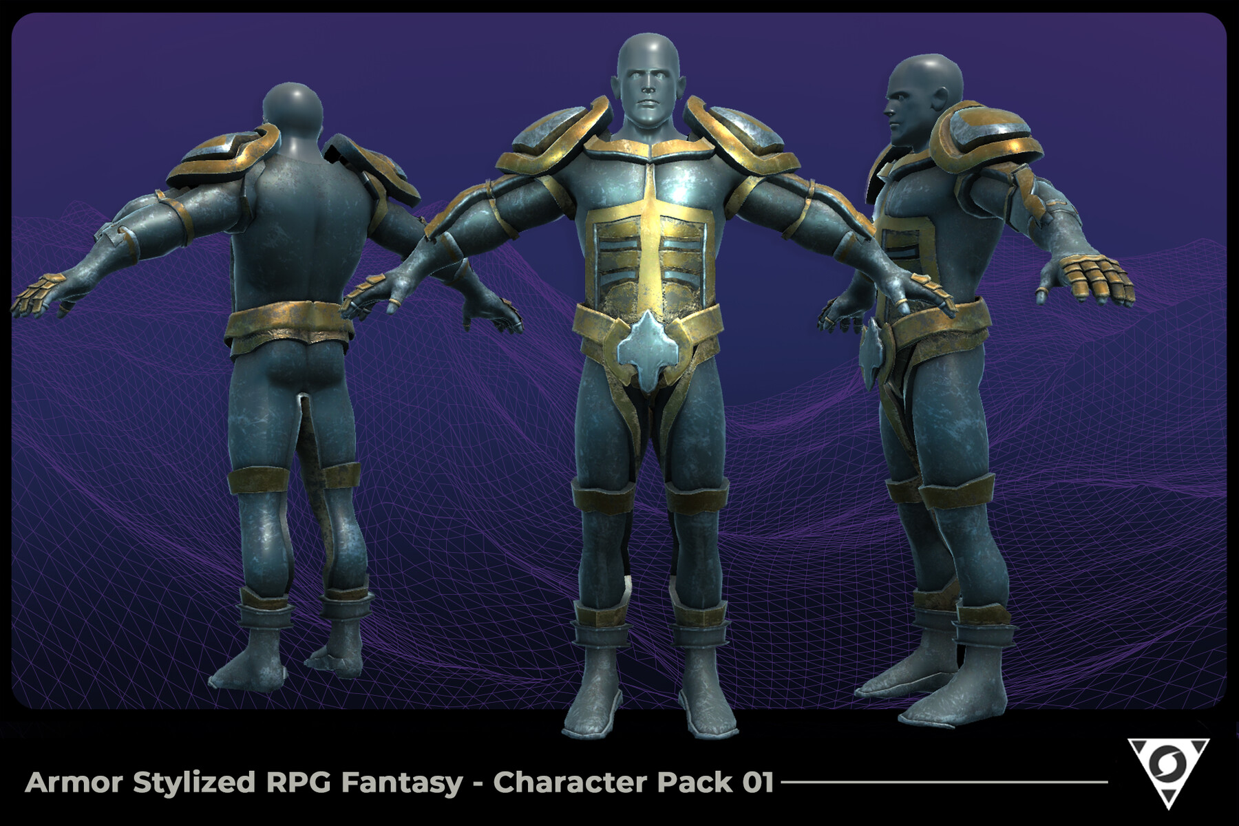 ArtStation - Armor Stylized RPG Fantasy - Character Pack 01 | Game Assets