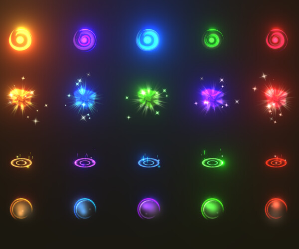 ArtStation - Unity UI Magic Vol.1 Visual Effects | Game Assets