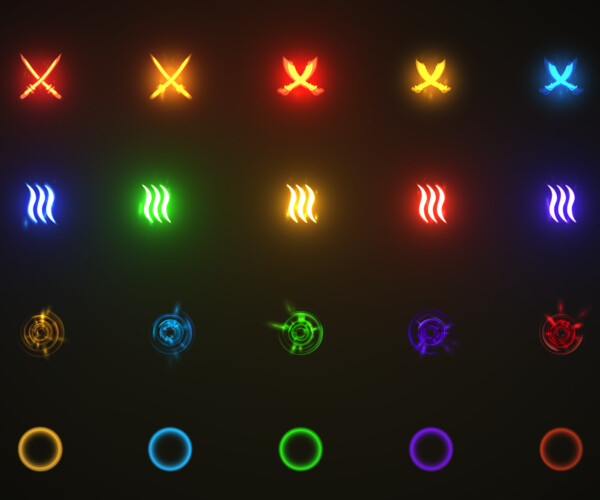 Artstation Unity Ui Magic Vol2 Visual Effects Game Assets