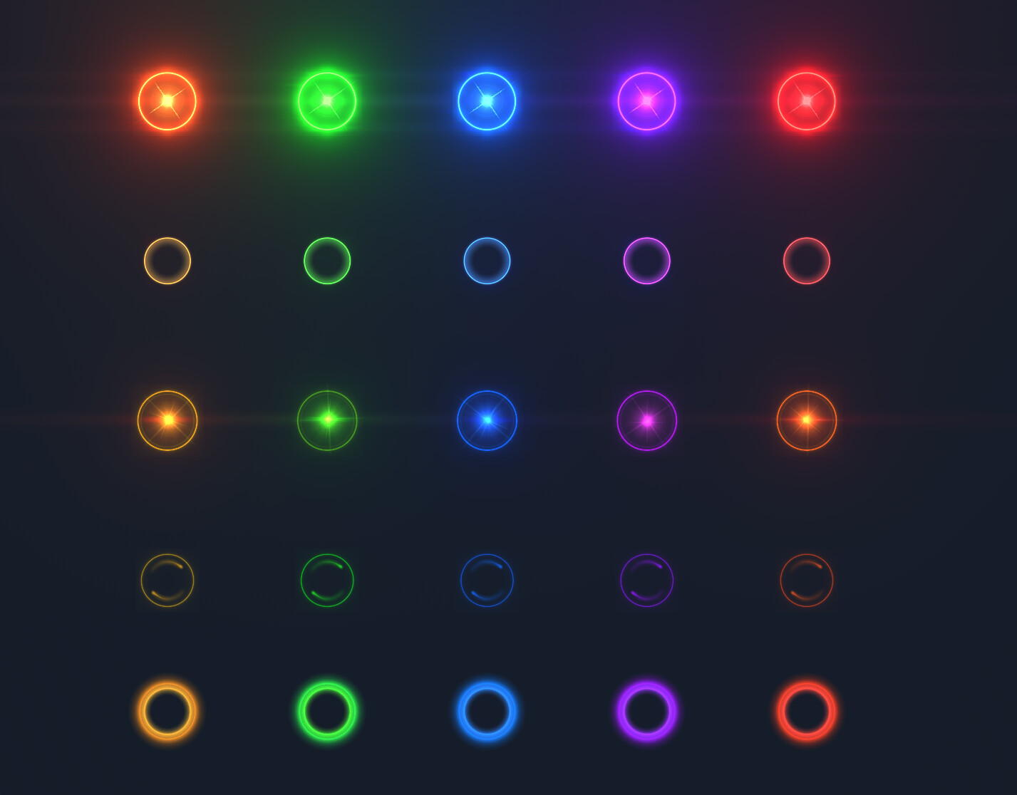 Artstation Unity Ui Vfx Package Vol1 Vol4 Visual Effects Game