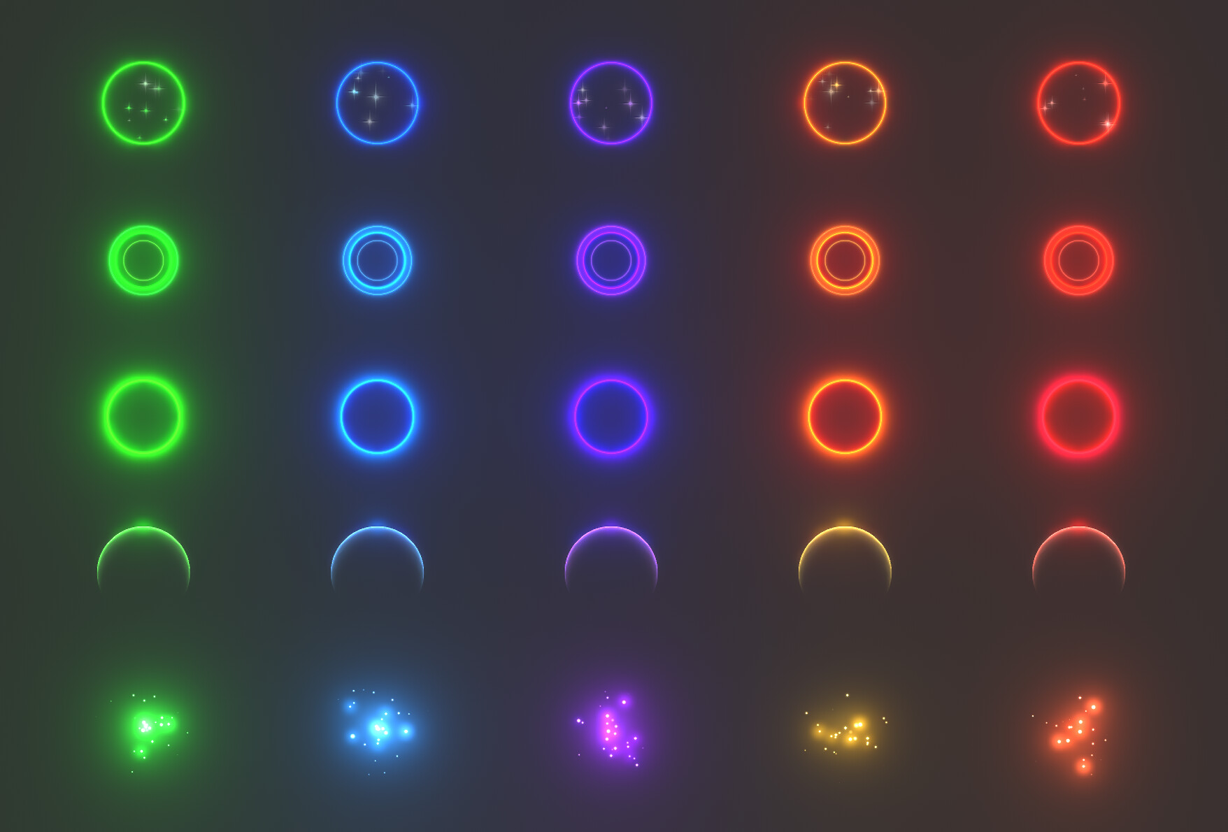 Artstation Unity Ui Vfx Package Vol1 Vol4 Visual Effects Game Assets