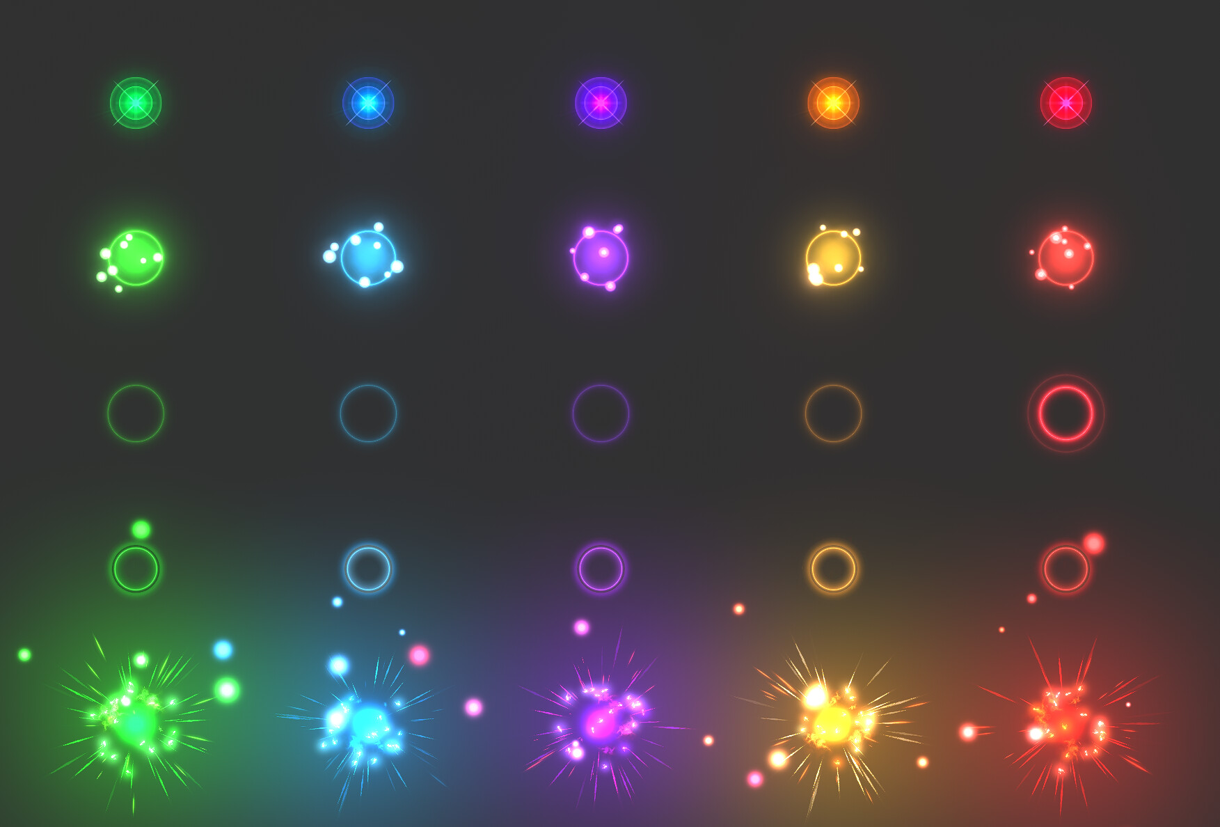 Artstation Unity Ui Vfx Package Vol1 Vol4 Visual Effects Game Assets