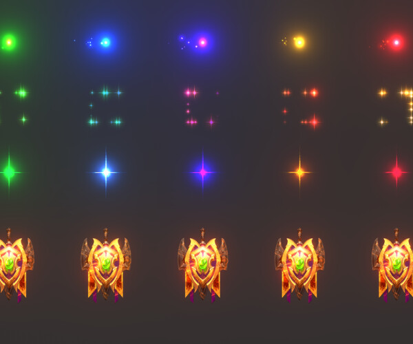 ArtStation - Unity UI VFX Package Vol.1-Vol.4 / Visual Effects | Game ...