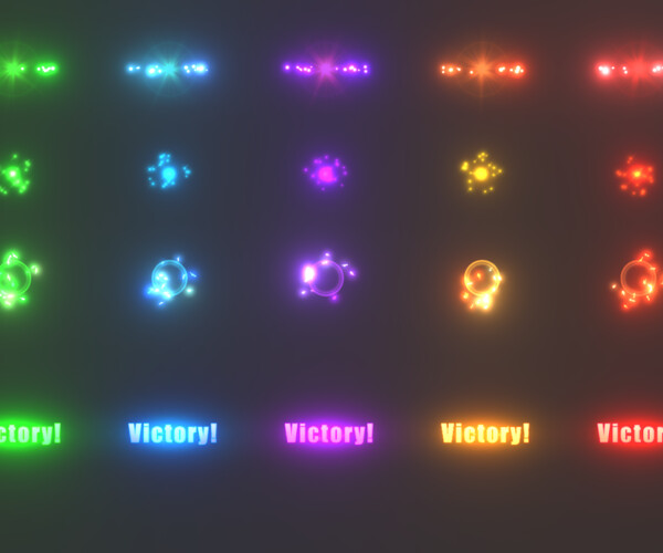 ArtStation - Unity UI VFX Package Vol.1-Vol.4 / Visual Effects | Game ...
