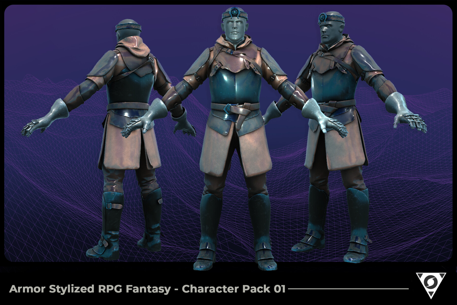 ArtStation - Armor Stylized RPG Fantasy - Character Pack 03 | Game Assets