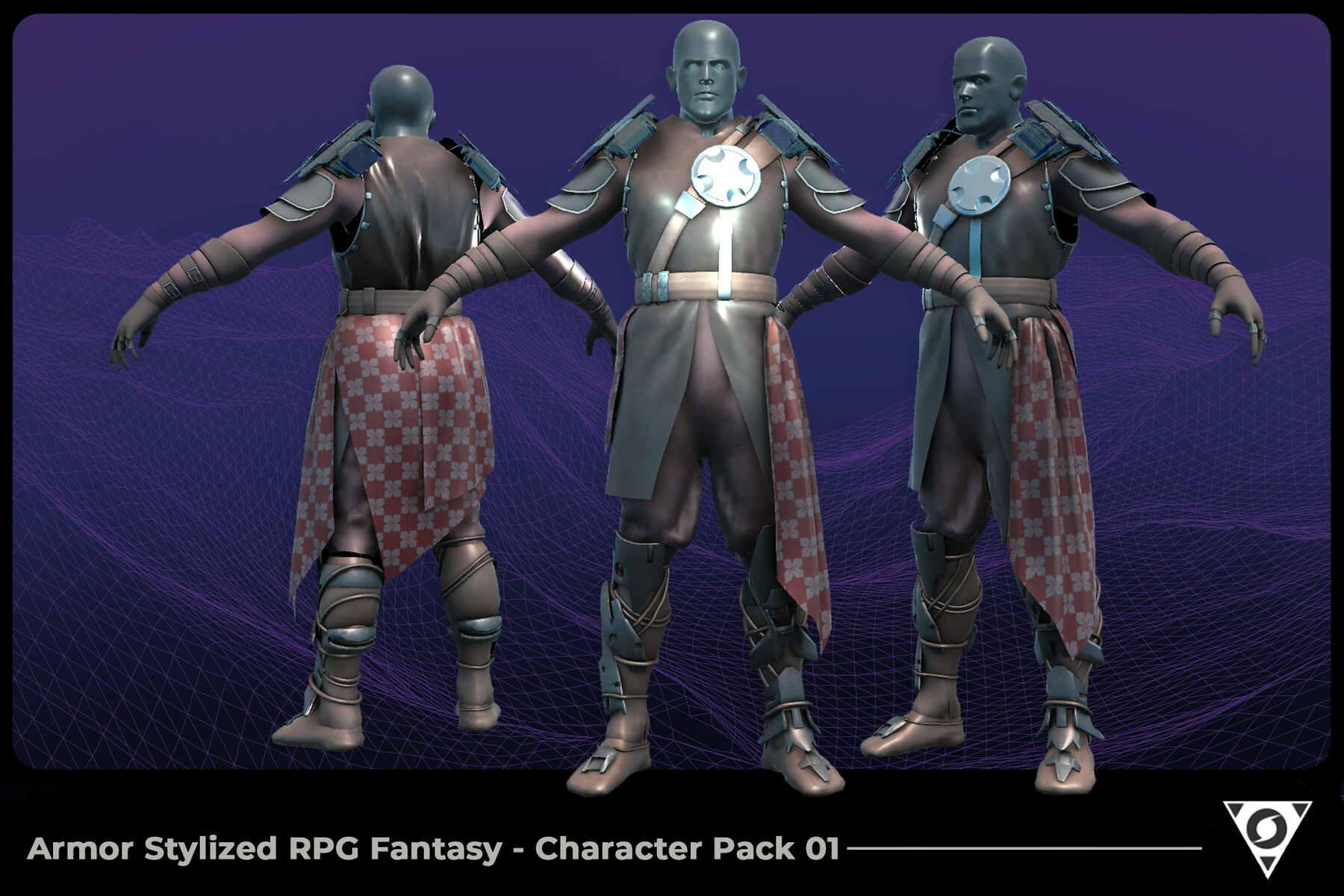 ArtStation - Armor Stylized RPG Fantasy - Character Pack 08 | Game Assets