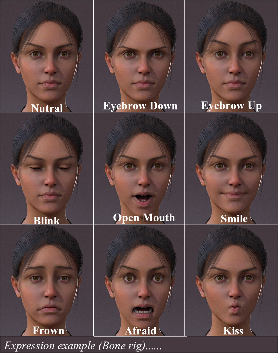 ArtStation - Female Base rig | Game Assets