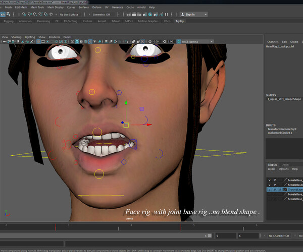 ArtStation - Female Base rig | Game Assets