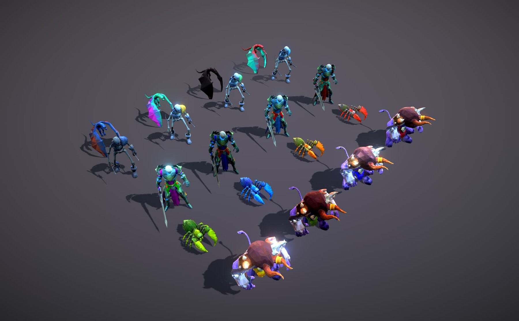 ArtStation - Polygon Monster Vol.1-5 - Low Poly 3D RPG Model - FBX ...