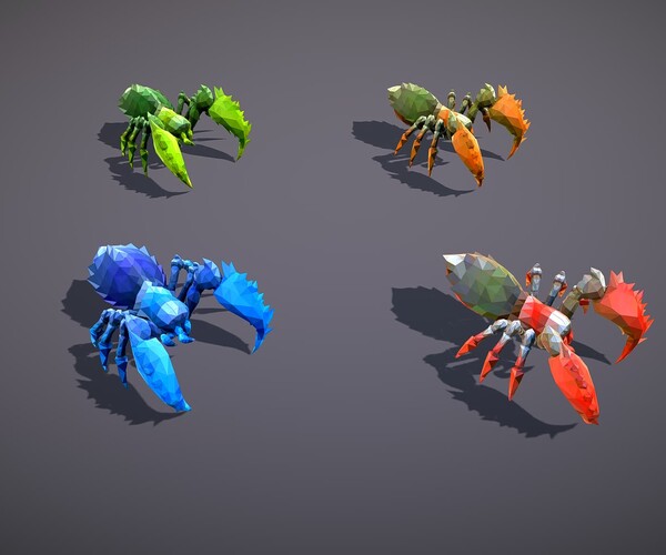 ArtStation - Polygon Monster Vol.1-5 - Low Poly 3D RPG Model - FBX ...