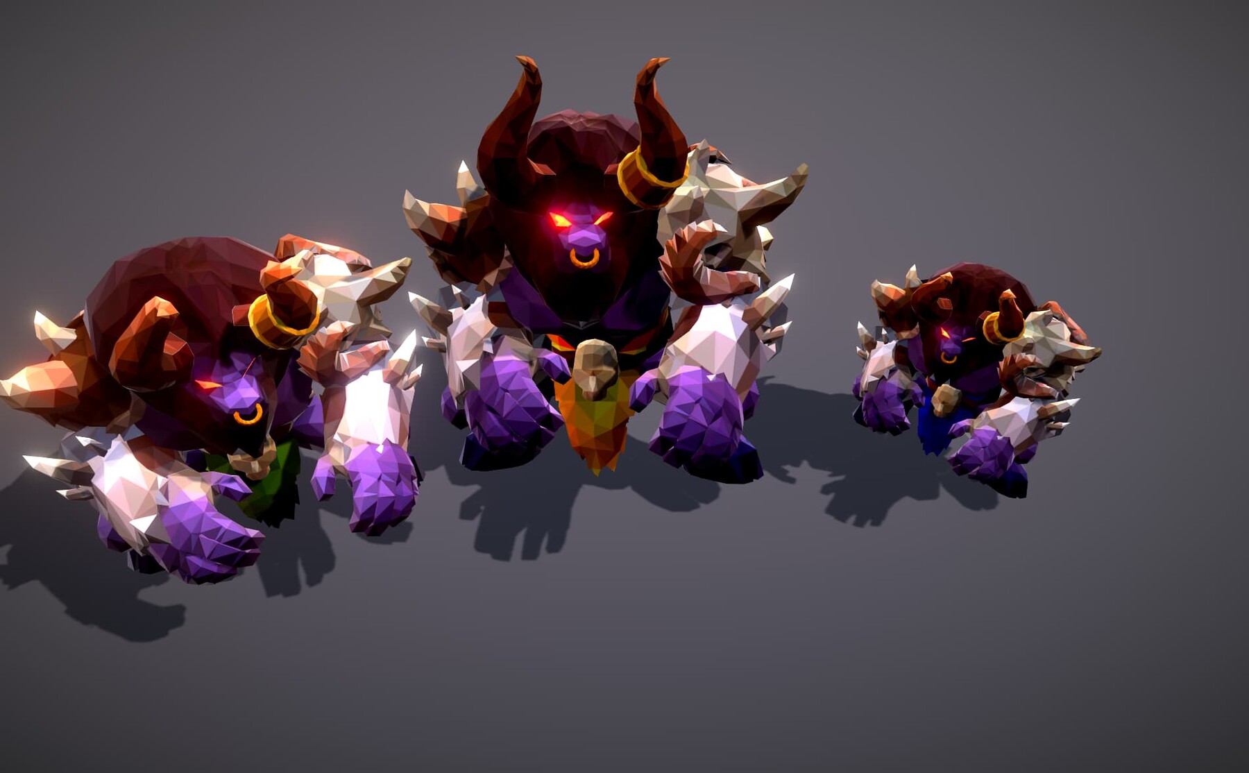 ArtStation - Polygon Monster Vol.1-5 - Low Poly 3D RPG Model - FBX ...