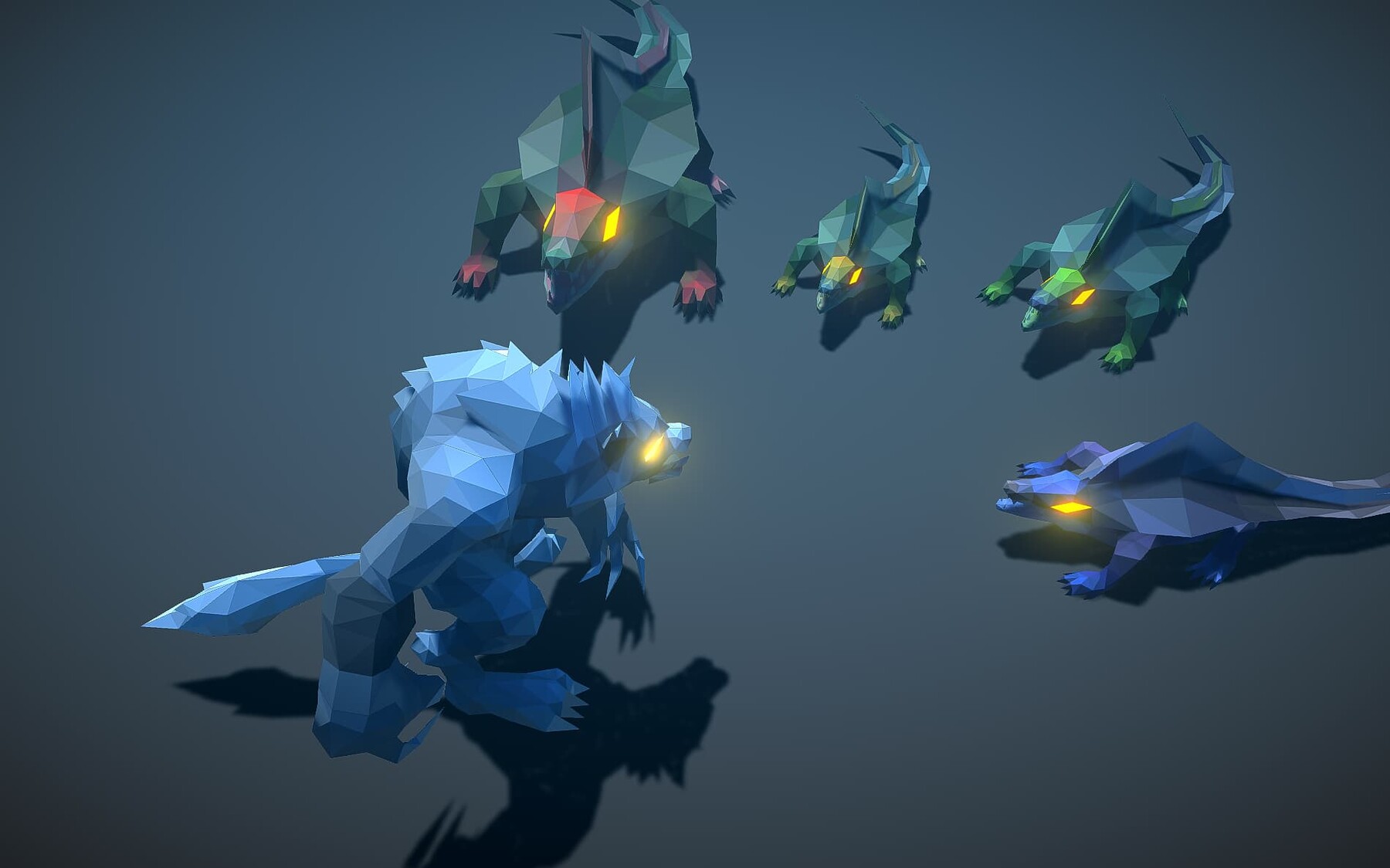 ArtStation - Polygon Monster Vol.1-5 - Low Poly 3D RPG Model - FBX ...